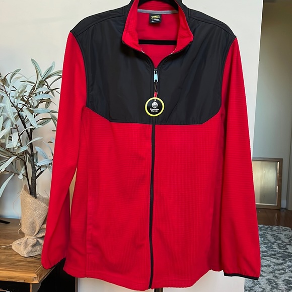 Athletic Works | Shirts | Nwt Athletic Works Xl Red And Black Full Zip ...